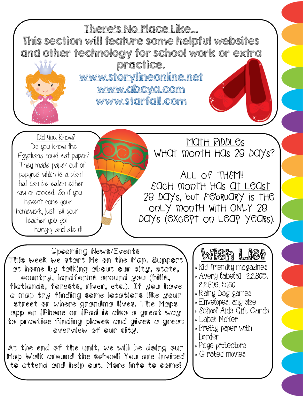 Class Newsletter - The Weekly Ozmopolitan | Pride and Primary