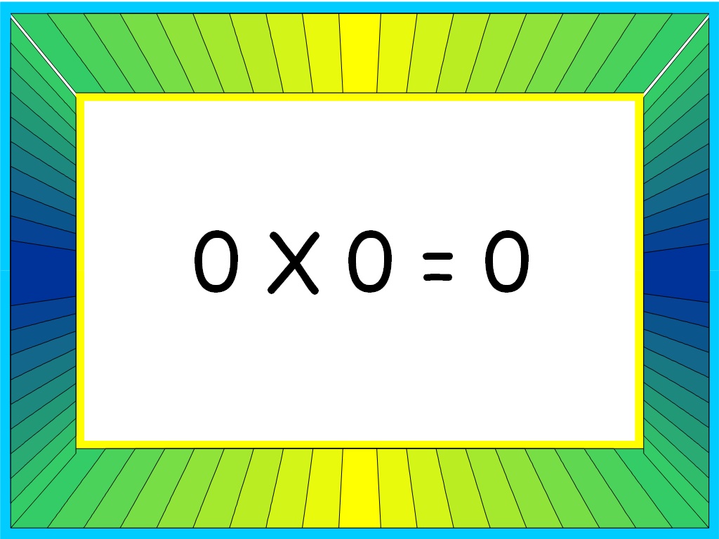 Student Survive 2 Thrive: Math Flash Cards: Multiply by 0 (0 is First ...