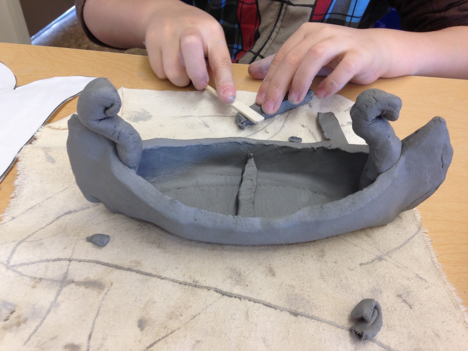 Art Sessions with Mary Deveau: CLAY VIKING SHIPS