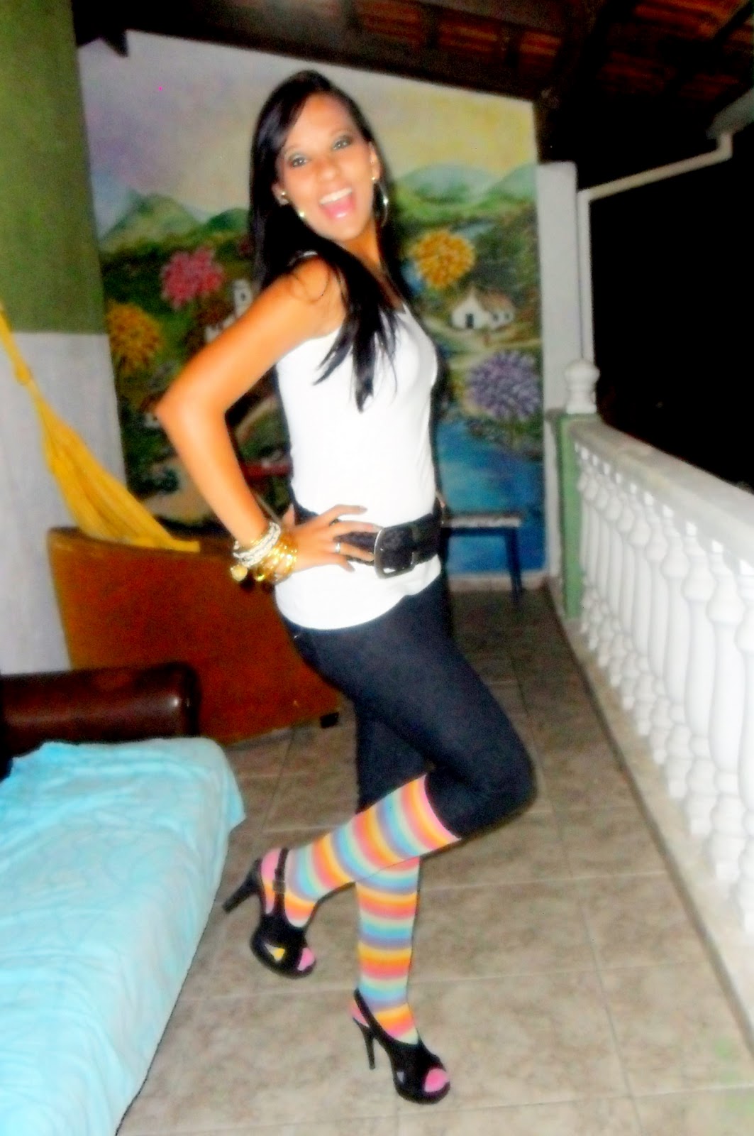 Dicas e Makes com a Lú: Look: Festa Brega