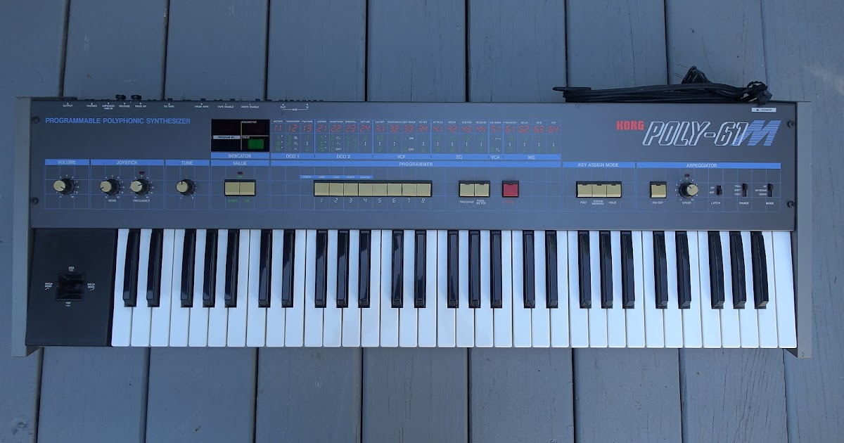 MATRIXSYNTH: Korg Poly-61M Analog Polyphonic Synthesizer