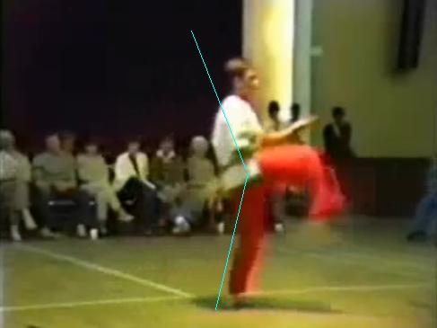 Front kick: body leaning back or forward?