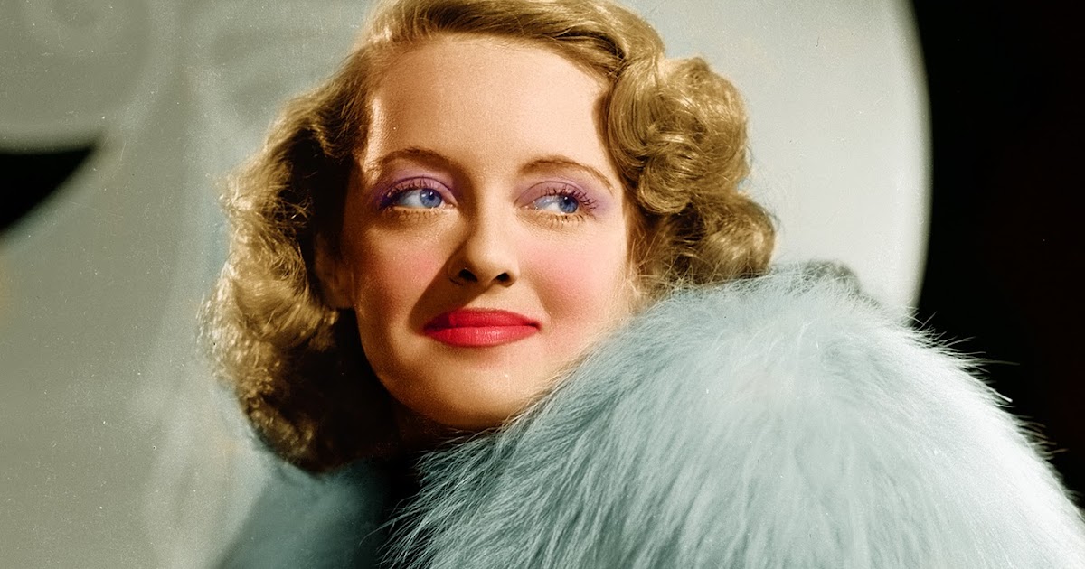 Colors for a Bygone Era: Colorized Bette Davis circa 1940 - 1941