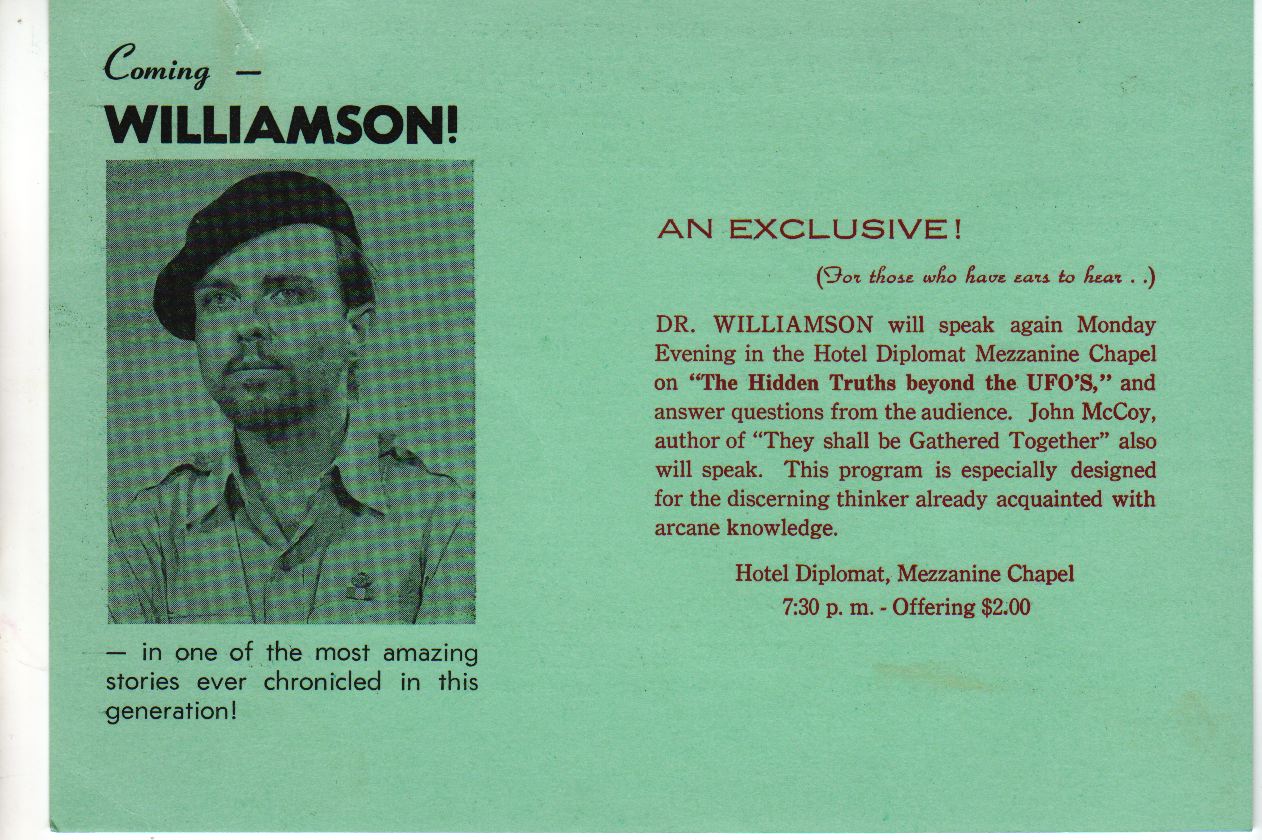 The Big Study: "Out Proctor" with George Hunt Williamson: a Marginally ...