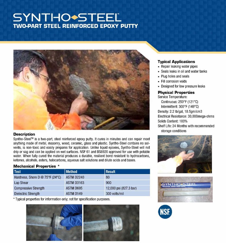 Syntho Steel: Syntho Steel Epoxy Putty