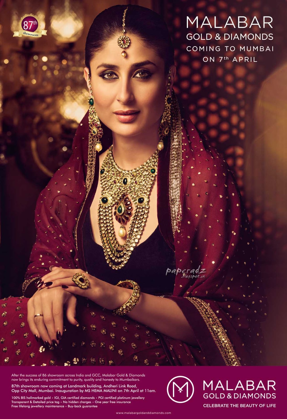 malabar gold Kareena kapoor advertisements | NEWS PAPER ADVERTISEMENTS
