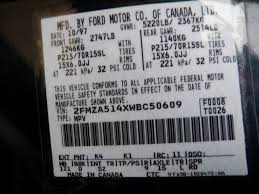 Replacement VIN (vehicle identification number) Stickers: 2016