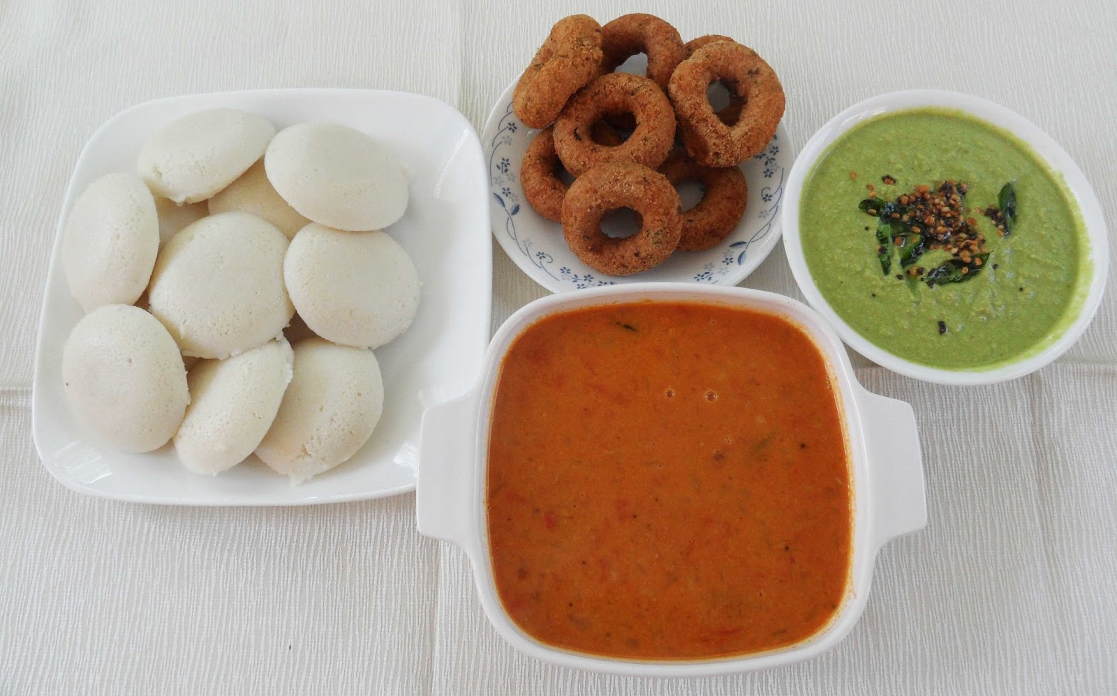 Asha's Kitchen Delights: Idli, Vada & Sambar