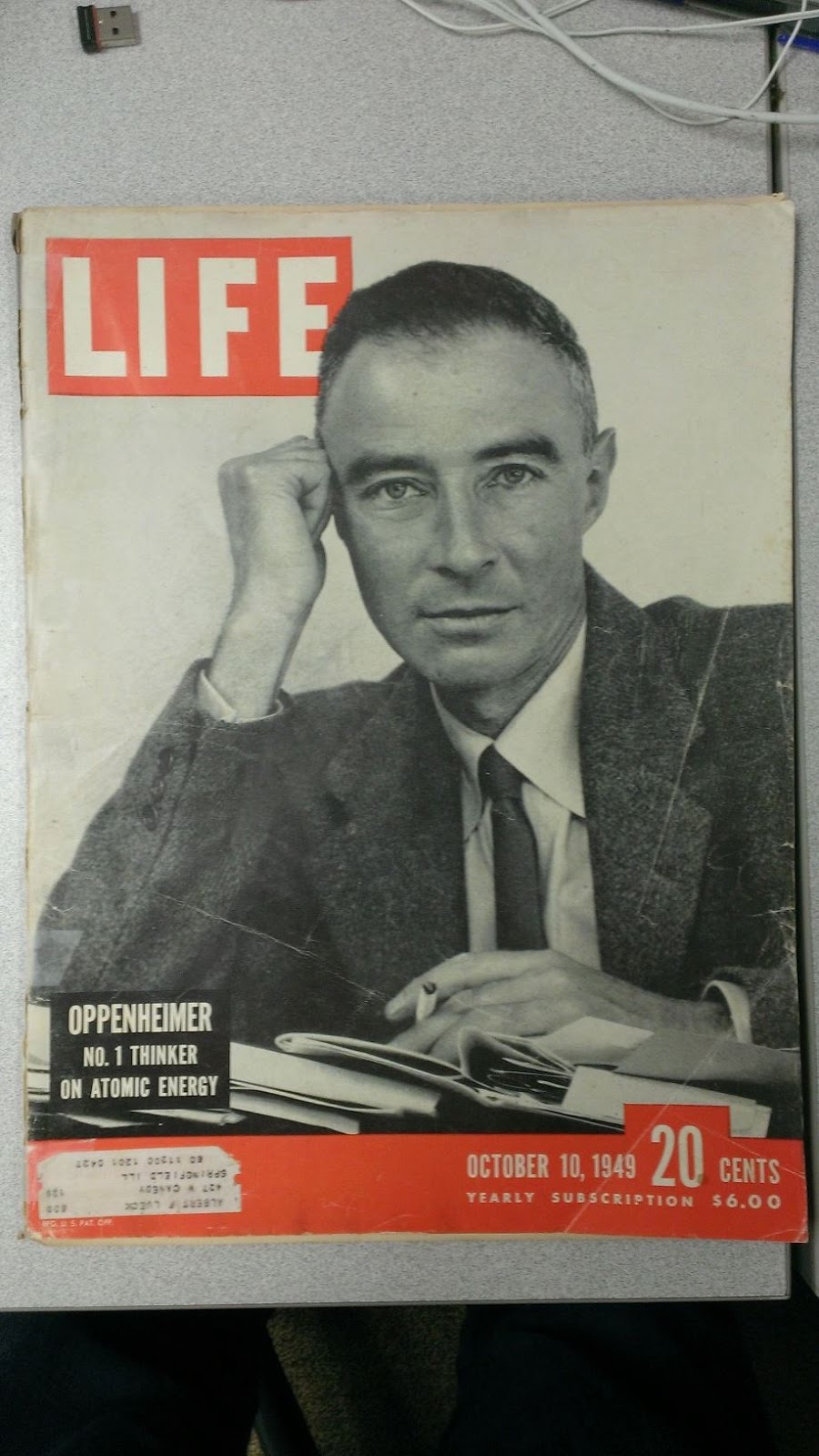 The Curious Wavefunction: October, 1949: Oppenheimer is on the cover of ...