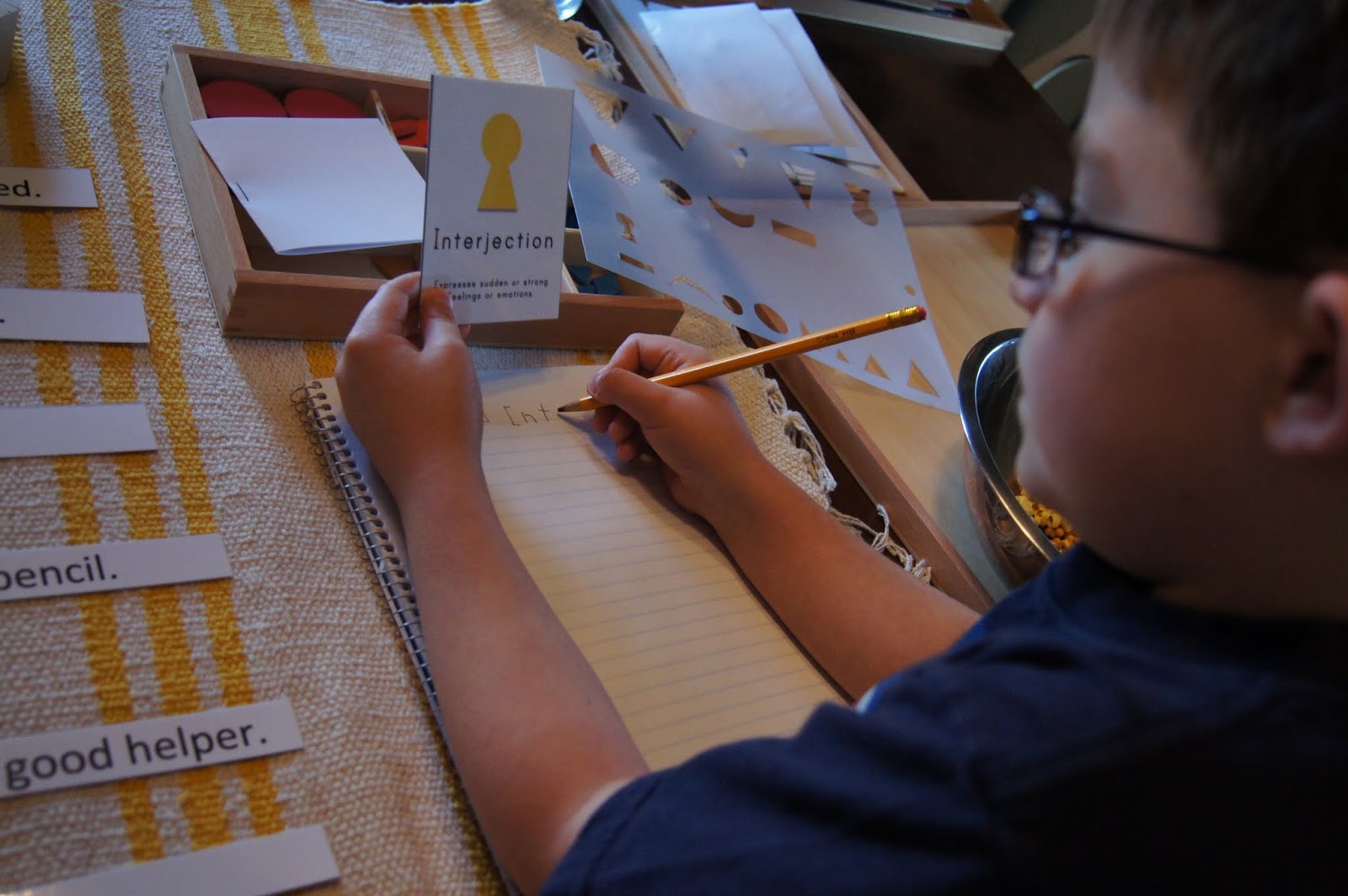 Interjection Introduction, Montessori Grammar At Home - "Making ...