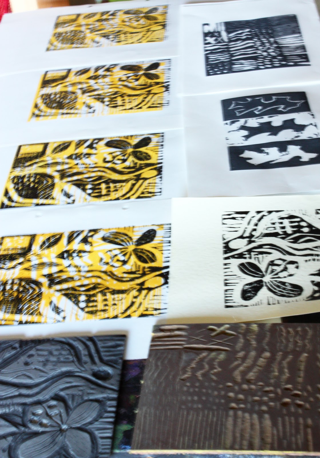 STITCHWORKS: Lino cut