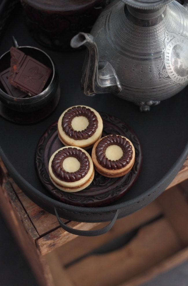 Sablé prestige chocolat praliné بسكويت برستيج بالشوكولاطة والبراليني