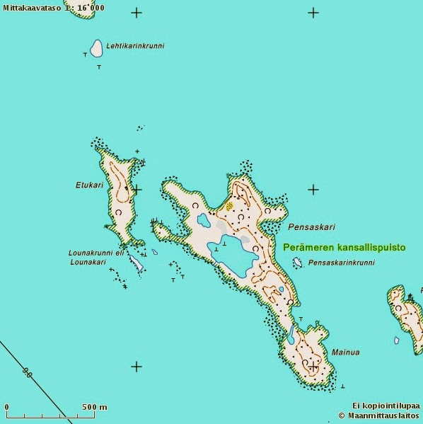 Skiglari: Suomalaisten pursiseurojen saari-/retkikohteet (merialueella)