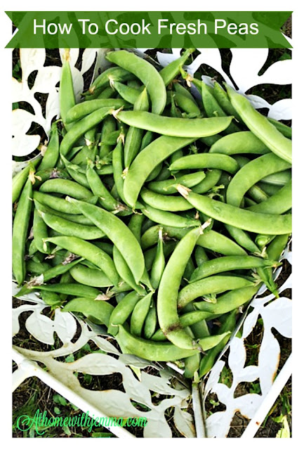 How To Cook Fresh Garden Peas - At Home with Jemma