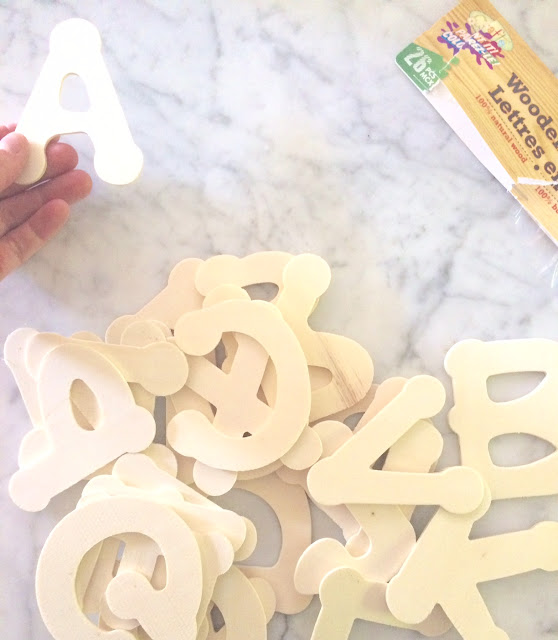 DIY Nursery Decor Alphabet - Harlow & Thistle