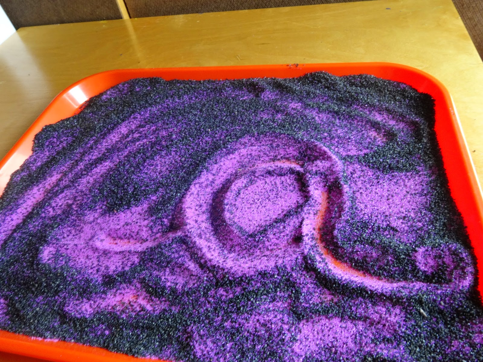 The Joys of Montessori Homeschooling: Sand tray