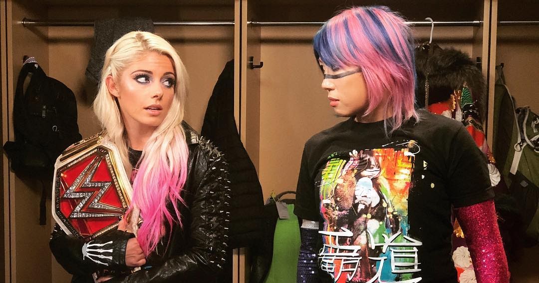 Female Pro Wrestling: WWE Divas Alexa and Asuka