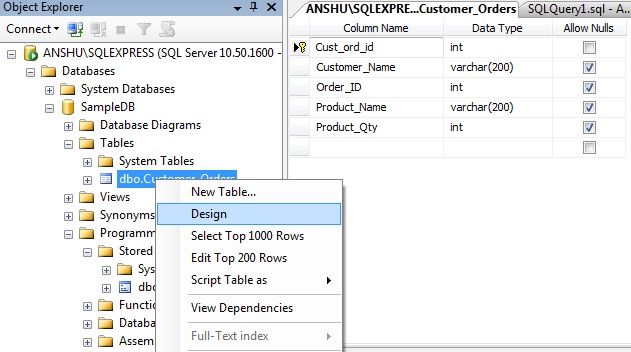 Table And Stored Procedure Helptext Using Keyboard Sql Server Keyboard Shortcut ~ Free Tip