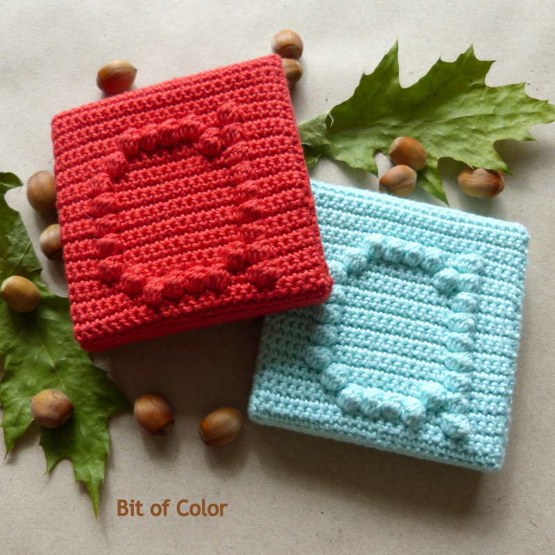 Bit of Color: Free Crochet Pattern Bobble Letter A