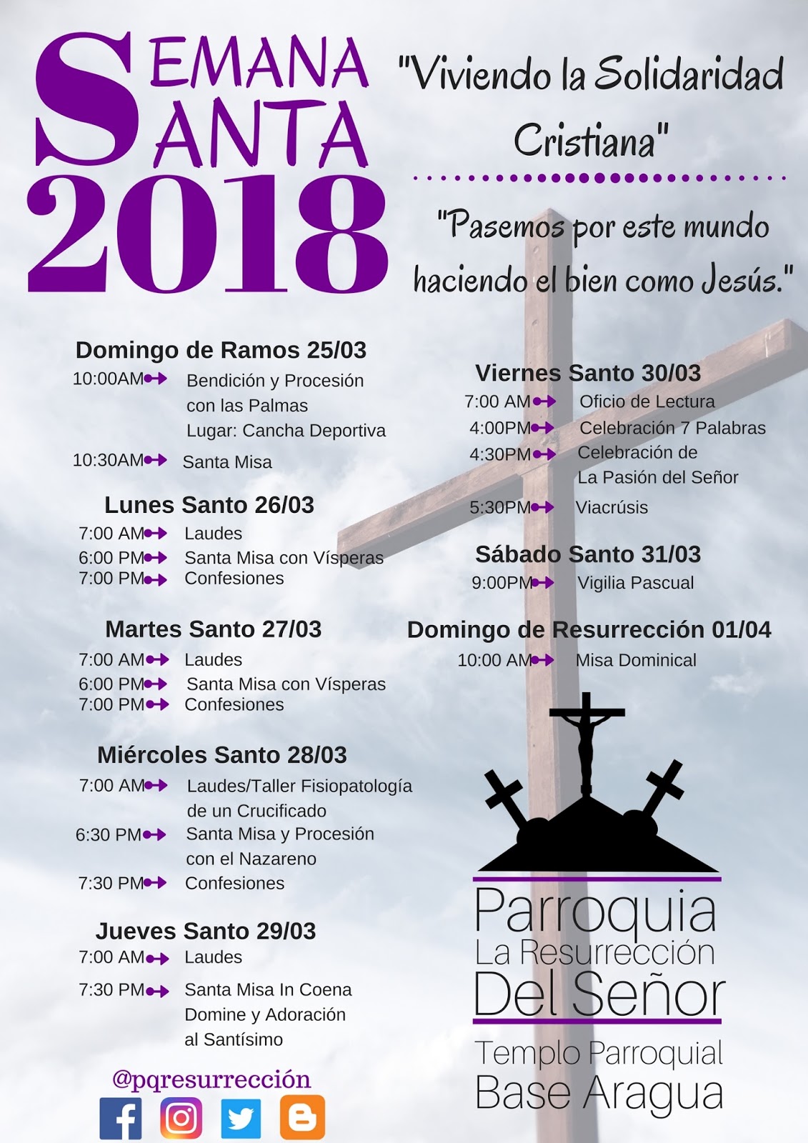 Parroquia "La Resurrección del Señor": Programación de Semana Santa ...