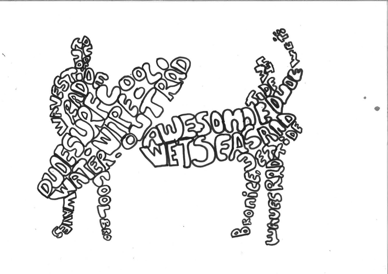 Emily Wood: OSCAR WILSON INSPIRED CALLIGRAM