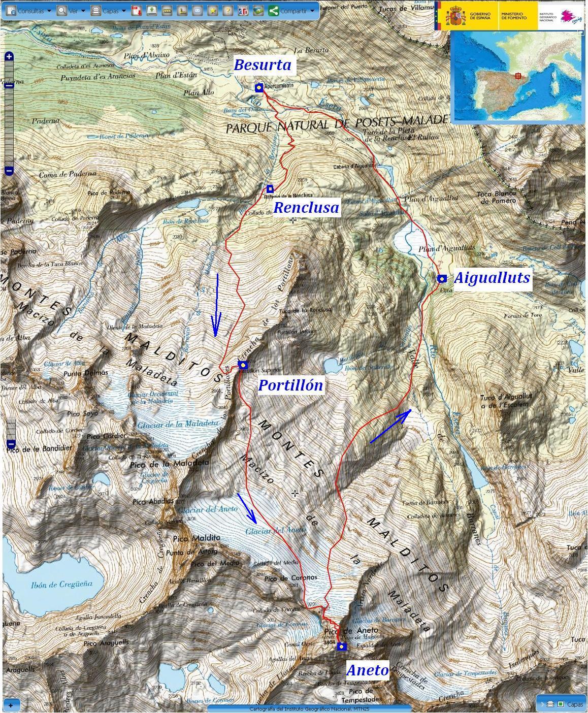 PASEOS POR LAS MONTAÑAS: 270 – Pico Aneto, (Pirineos - Huesca).