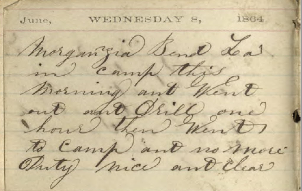 Union soldier diary online