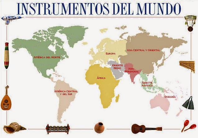 LA MÚSICA Y SUS GENEROS...: MAPA GEOGRAFICO Y DIVERSIDAD MUSICAL A ...