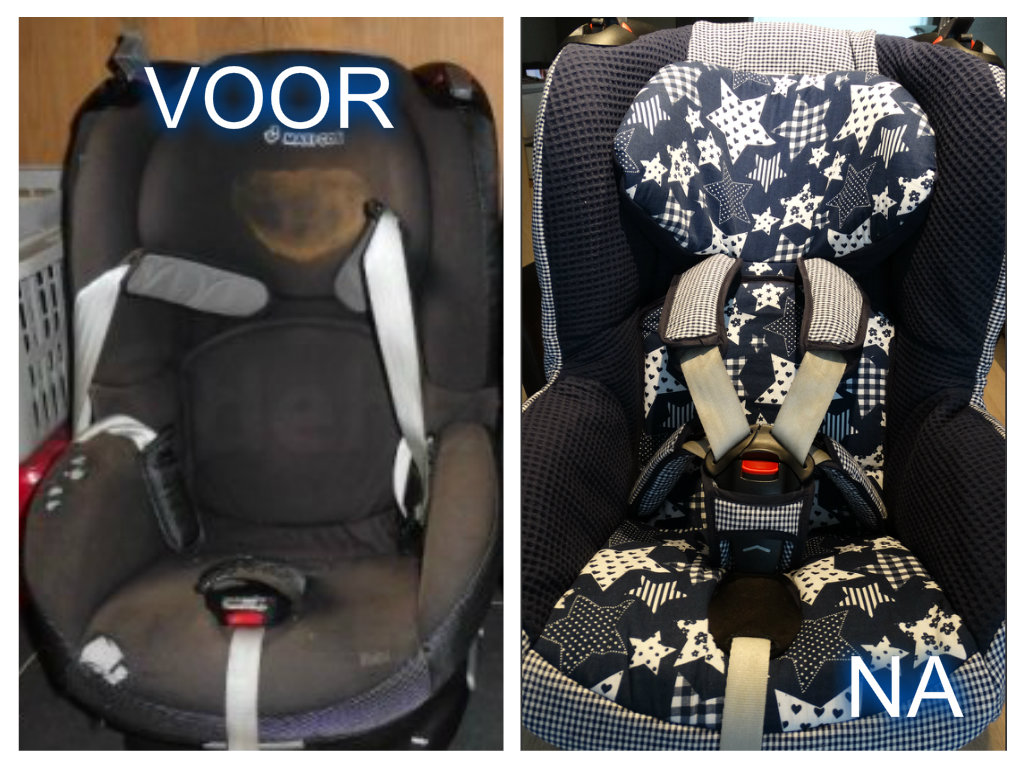 Ma Petite Etoile: Herbekleden van autostoel en draagbare autostoel maxi ...