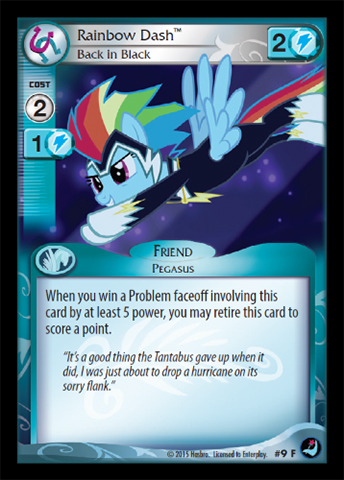 MLP Rainbow Dash, Back In Black CCG Cards | MLP Merch