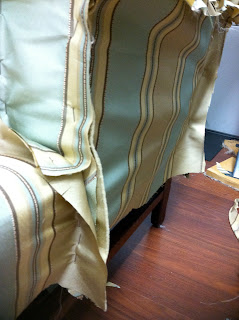 The Drapery Lady: Wing Chair Slipcover Instruction