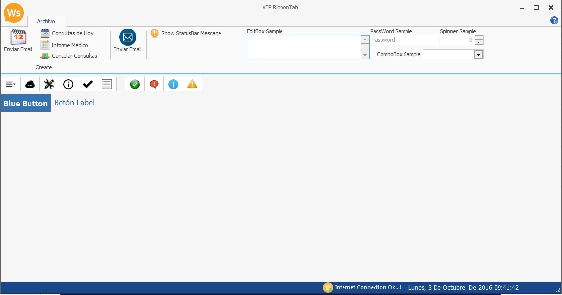 Componentes 2K para Visual FoxPro 9.0: MENU RIBBON