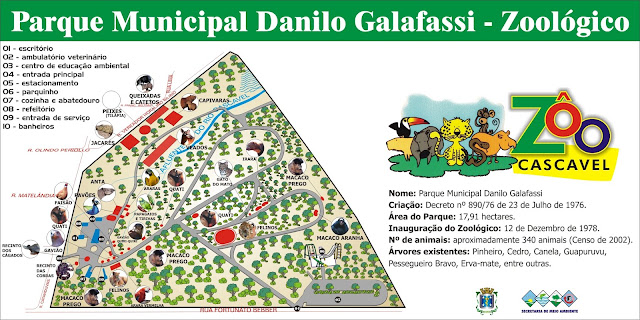 ZOOLÓGICO DE CASCAVEL - PR: Mapa e Informações
