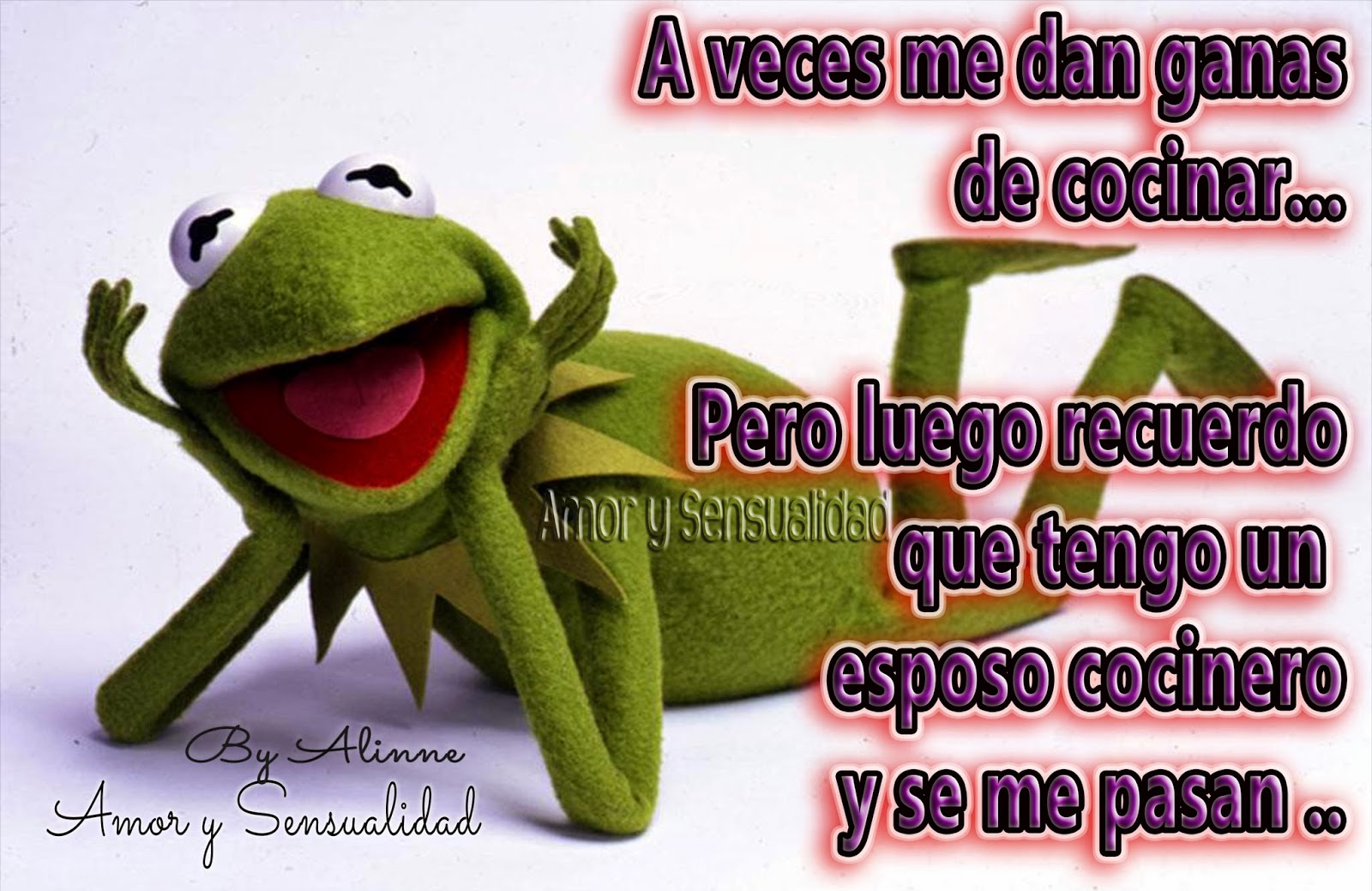 AMOR Y SENSUALIDAD: FRASES CON LA RANITA RENE