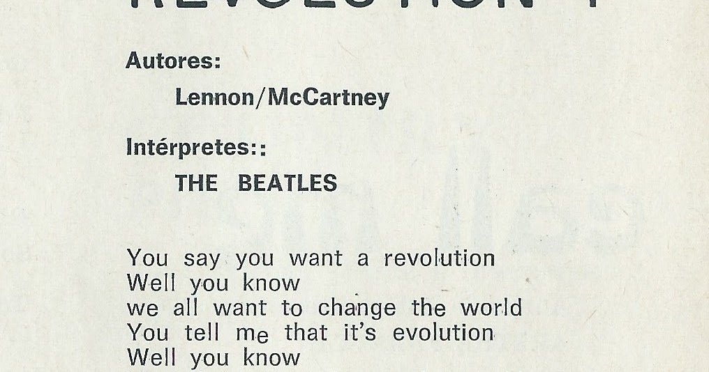 Regresso ao Passado: The Beatles - Revolution 1