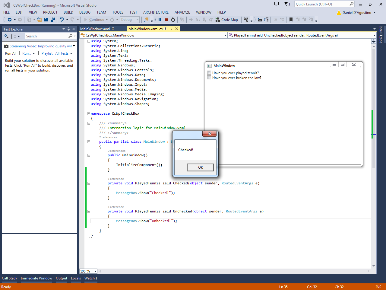 Programmers Ranch C Wpf Checkboxes