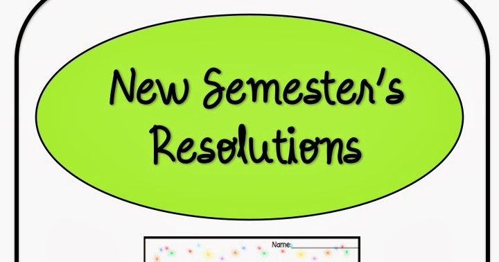 New Semester's Resolutions! | Essentially Elementary