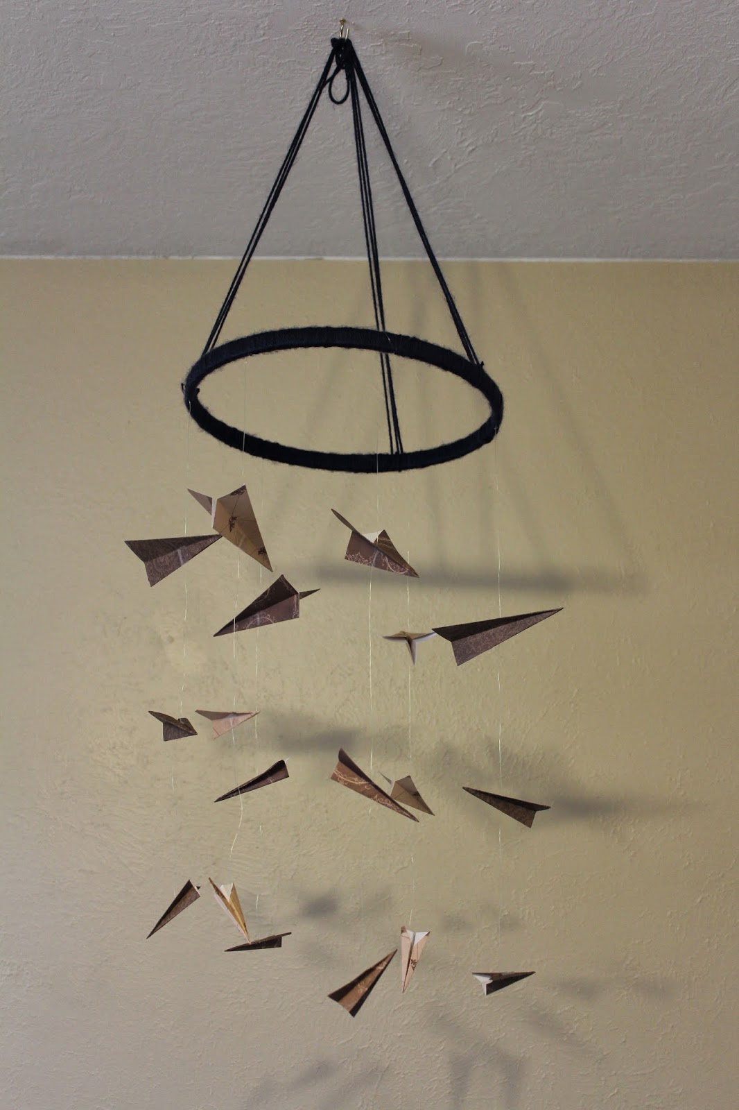 Cute Paper Airplane Mobile Tutorial - Lou Lou Girls