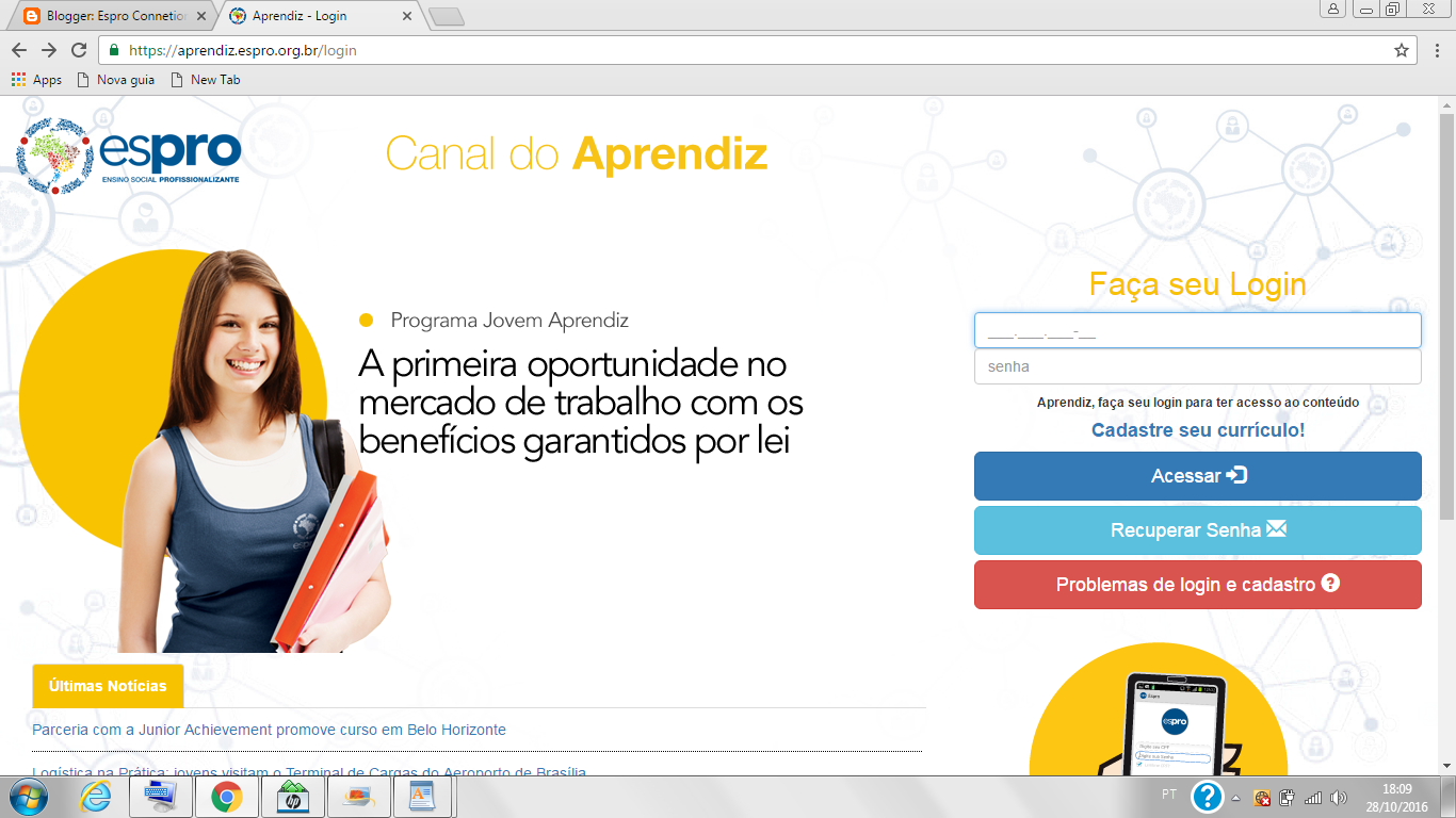 Espro Connetion: Passo a Passo p/ Portal Espro