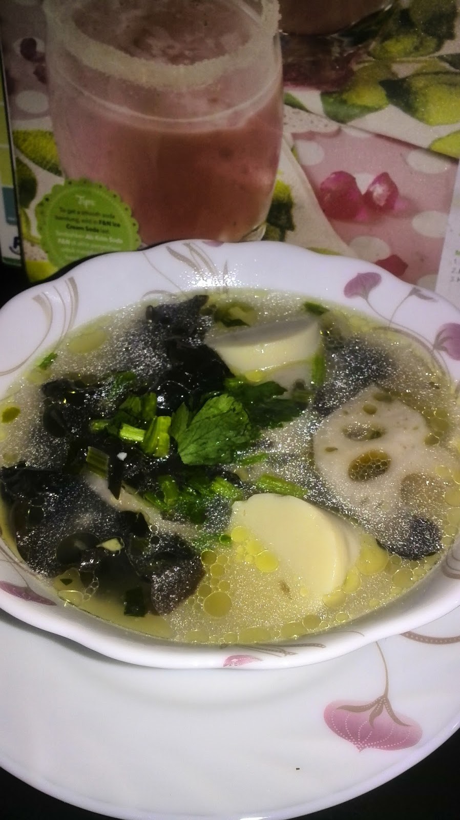 namakucella: SUP TAUHU JEPUN DAN UBI TERATAI