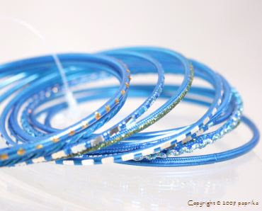 Zireku: Colourful Indian Blue Bangles