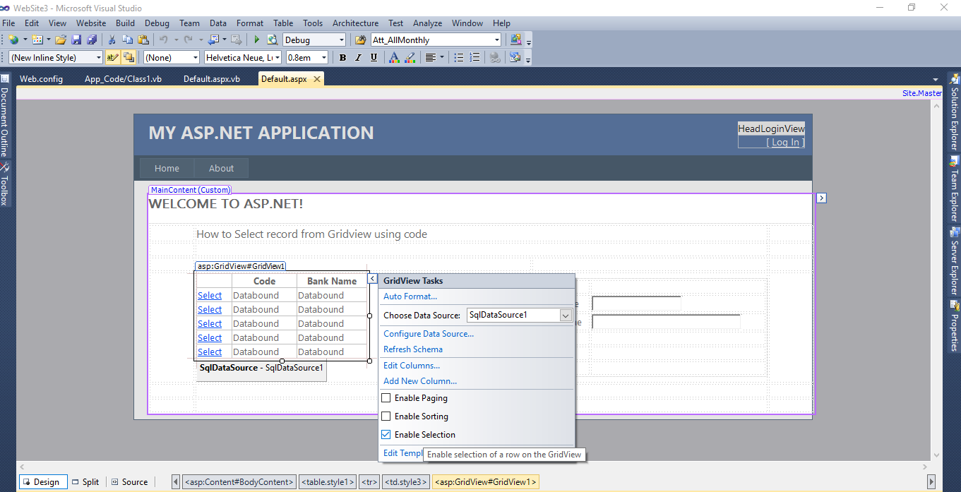 How to delete row in Gridview using VB code | Microsoft Visual Studio How to delete row in Gridview using VB code | Microsoft Visual Studio
