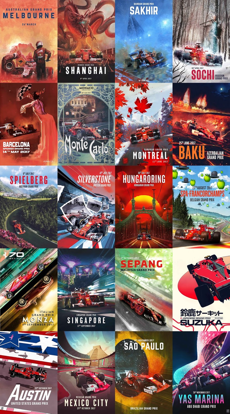 fever 164: Ferrari F1 Cover Art 2017