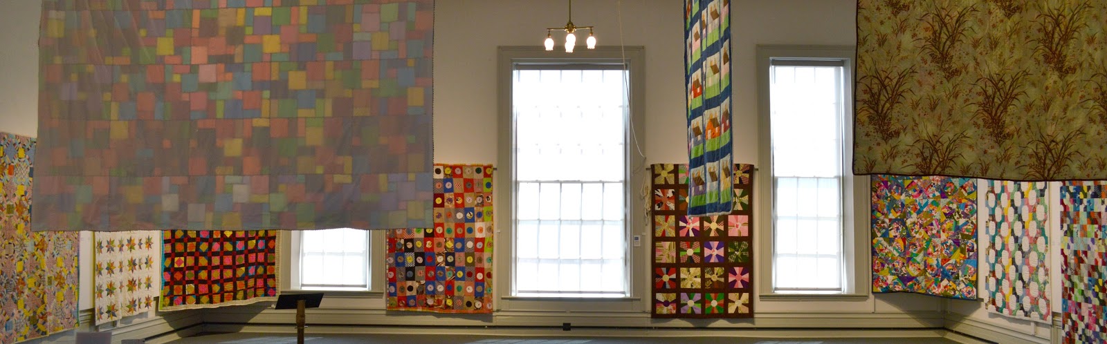 Wonkyworld: radiating polyester patchwork