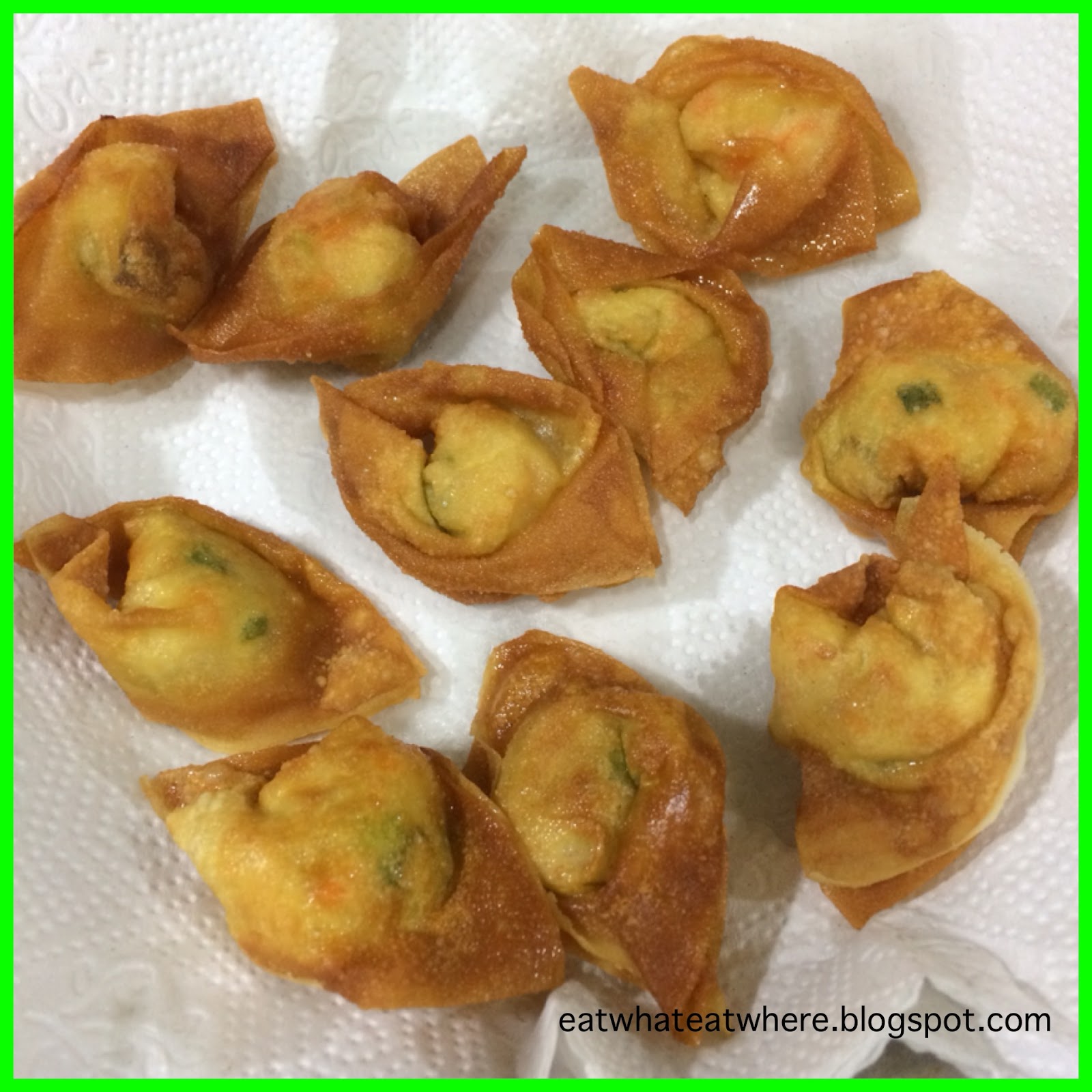 Eat what, Eat where?: #ewew cooks Fried Crispy Wantans