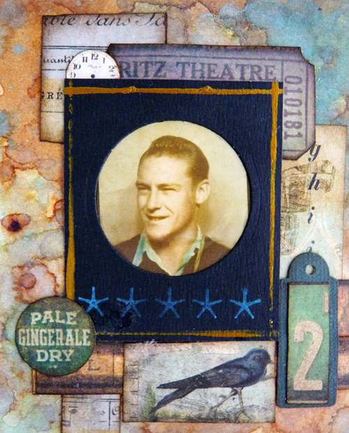 Country View Crafts' Projects: Tim Holtz inspired background card #2