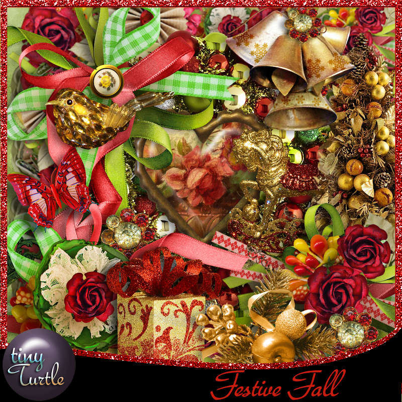 Escape From Reality Blog: FTU "Festive Fall" Clusters & Cluster Frames