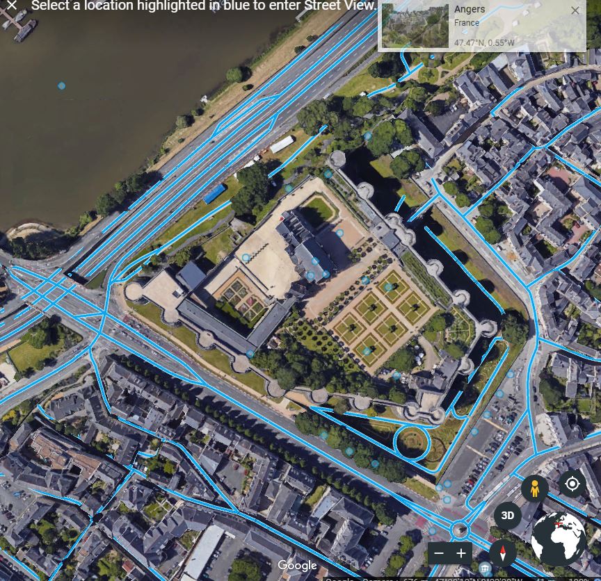 Chateau de Angers France in 360 Degrees