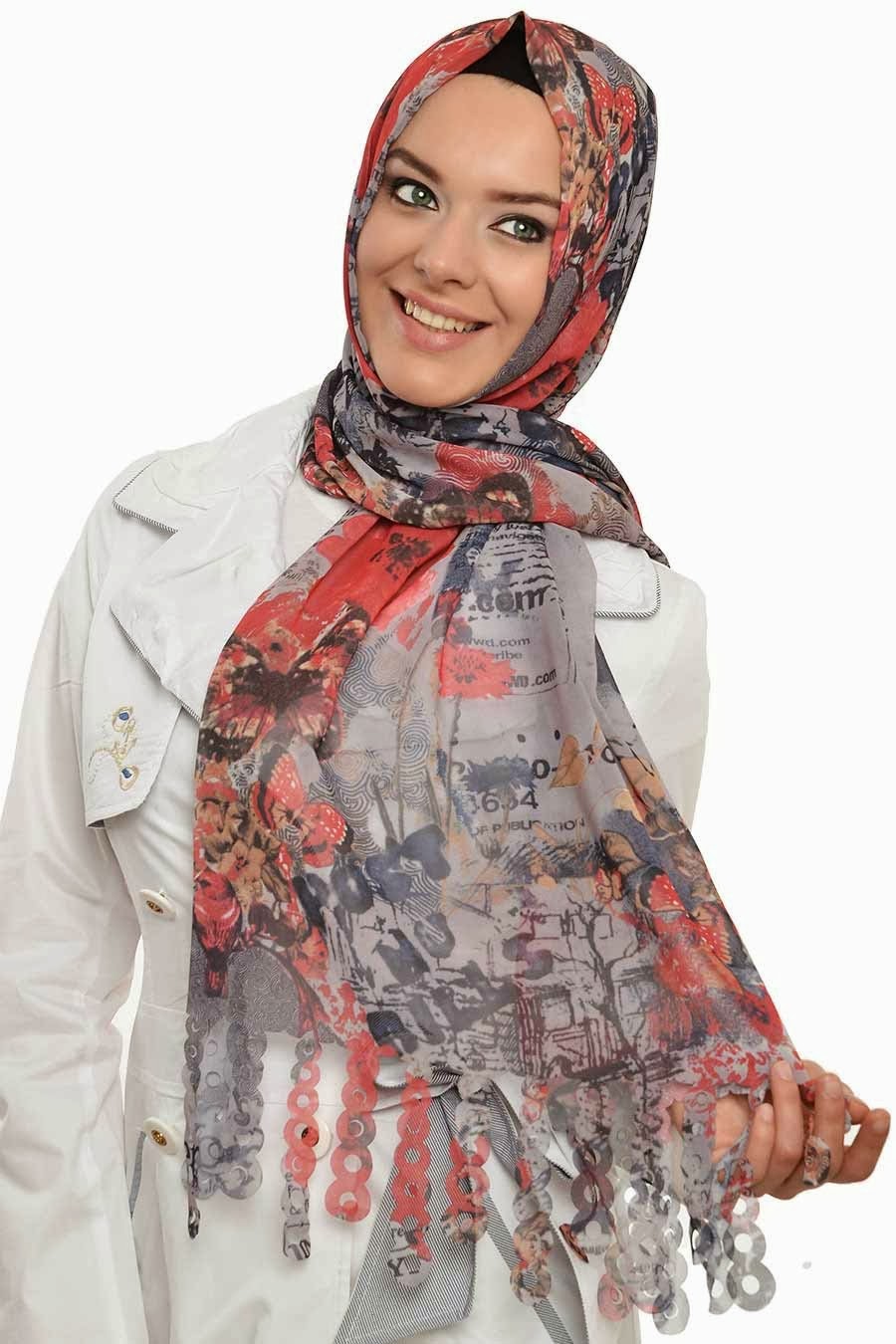Arabic Lace Scarves | Viscose Scarf with Lace | Fashion Scarves 2013-14 ...
