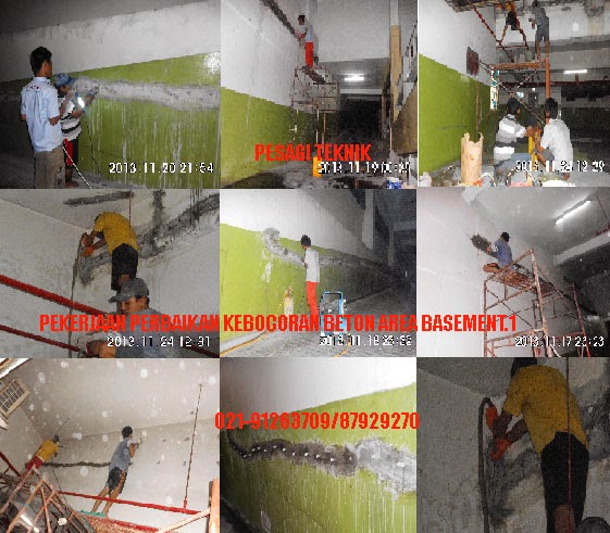 SUNTIK BETON BOCOR: PERBAIKAN BETON RETAK,BOCOR/KROPOS AREA LANTAI DAN ...
